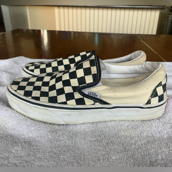 Vans | Shoes | Vans Checkered Classic Slip On | Poshmark